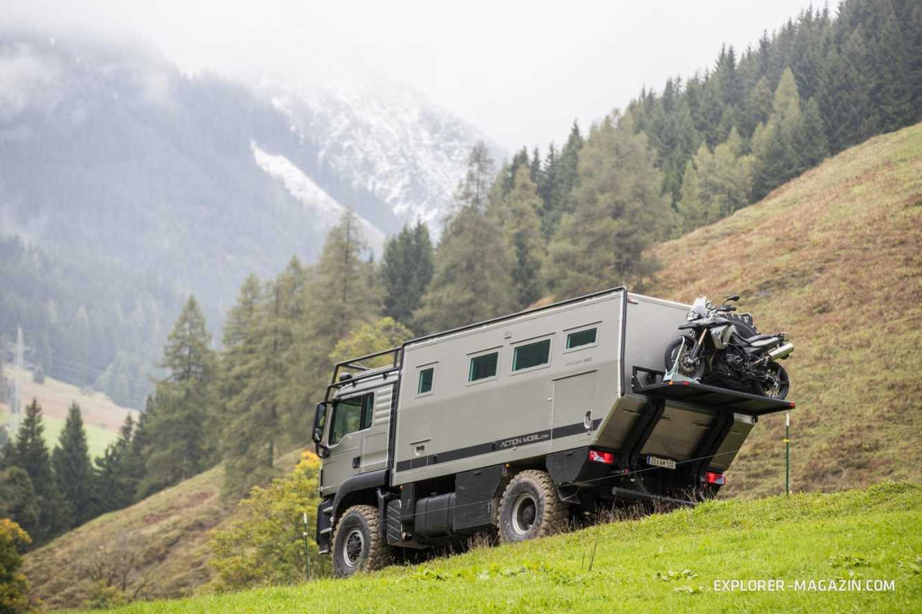 Probefahrt des Action Mobil Atacama 5800 Expeditionsfahrzeug